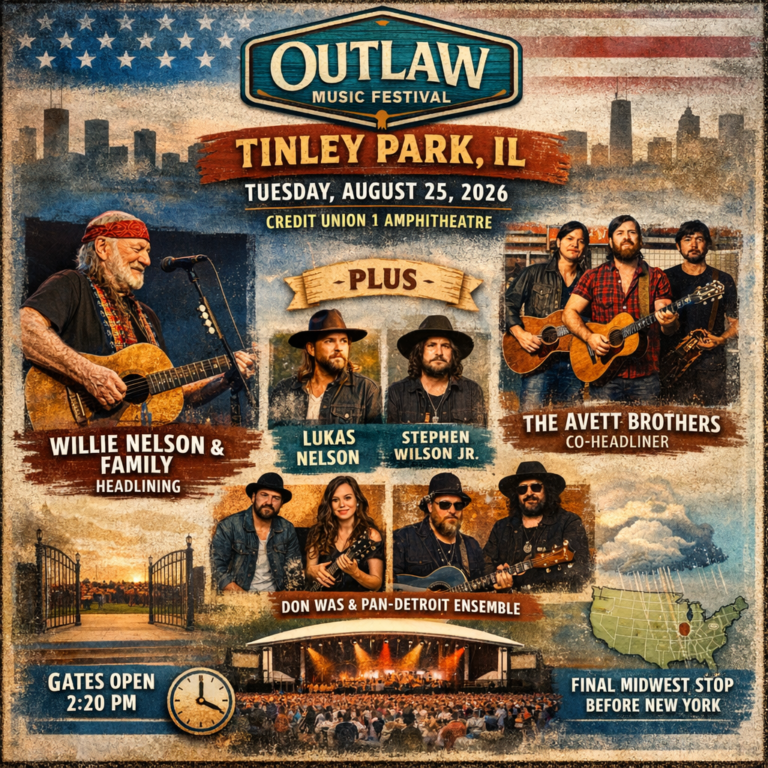 Willie Nelson in Tinley Park 2026: Outlaw Festival Tickets